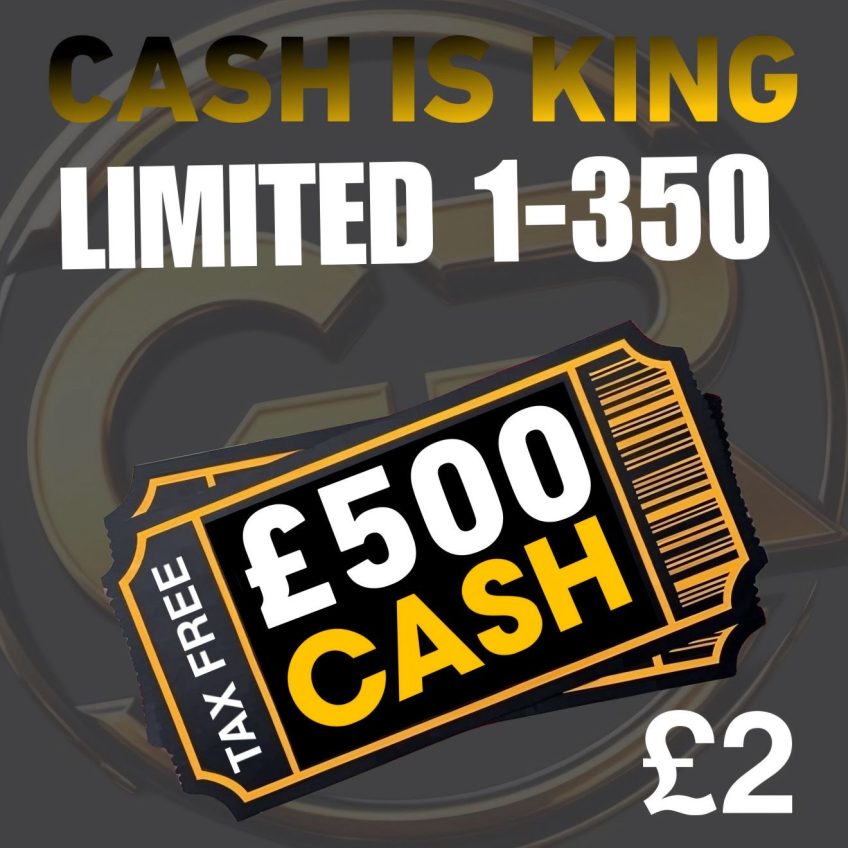 £500 Cash – Golden Raffle Ltd