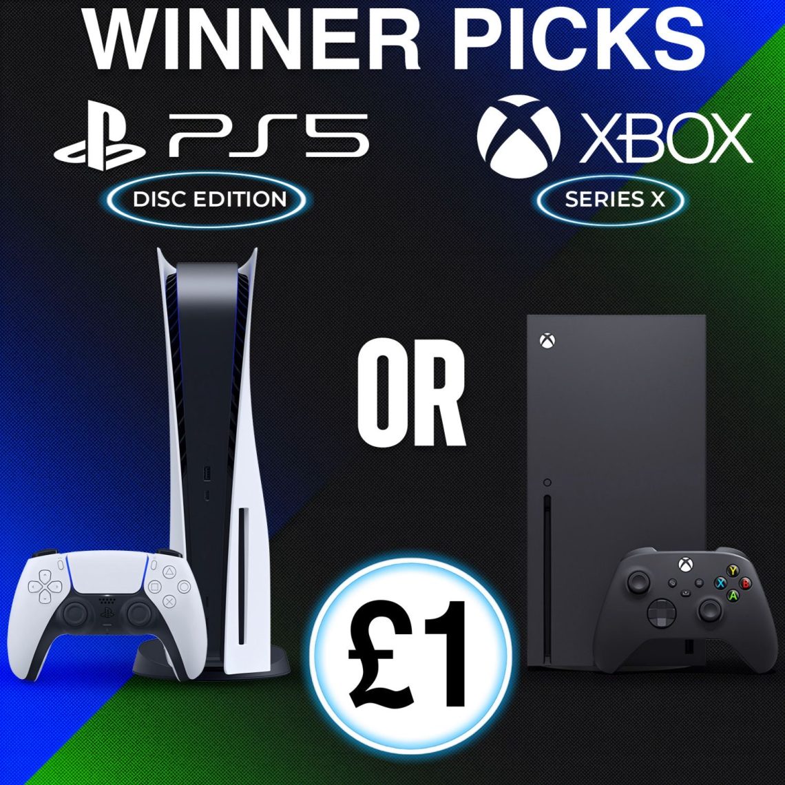 PS5 or X Box Series X – Golden Raffle Ltd